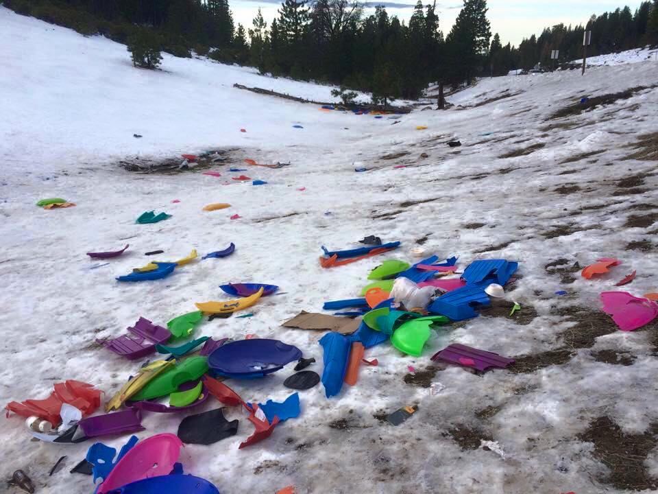 Take Care Tahoe Promotes Use of Sled Corrals to Reduce Plastic Waste at ...