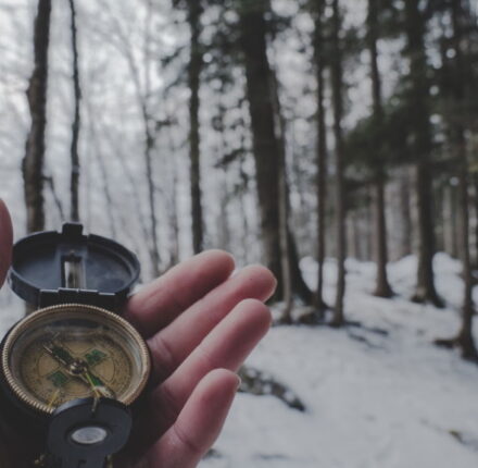 Winter Navigation with a Map and Compass - Take Care