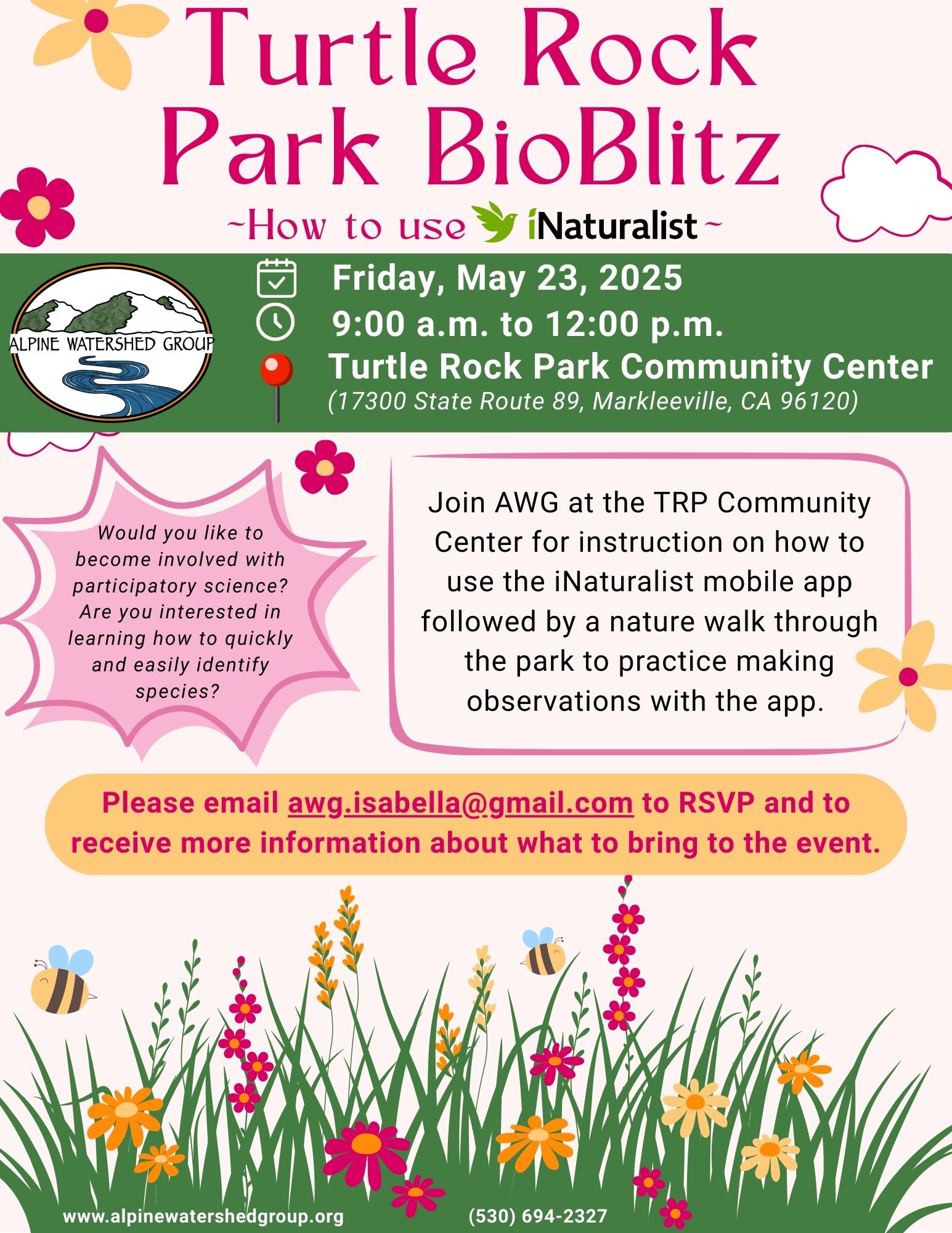 Turtle Rock Park BioBlitz - Take Care